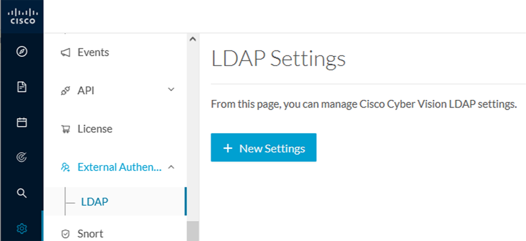 Cisco Cyber Vision GUI Administration Guide, Release 4.3.0 - External Authentication [Cisco ...