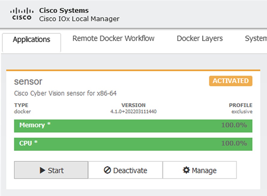 Cisco Cyber Vision Network Sensor Installation Guide for Cisco IR8340, Release 4.3.0 - Procedure ...