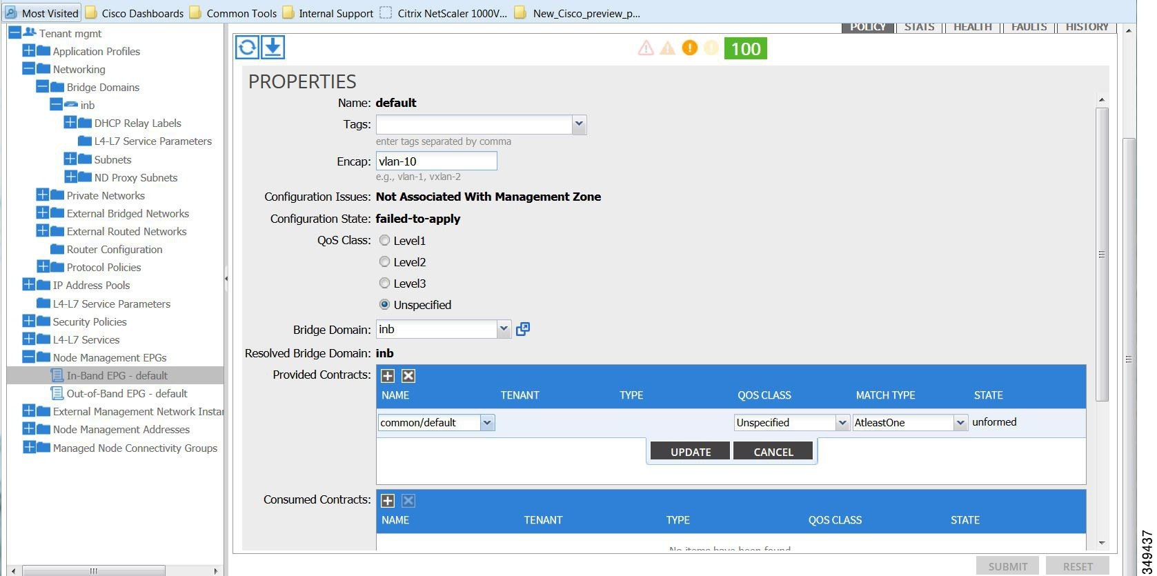 Cisco Apic Basic Configuration Guide Release 4 0 1 Management