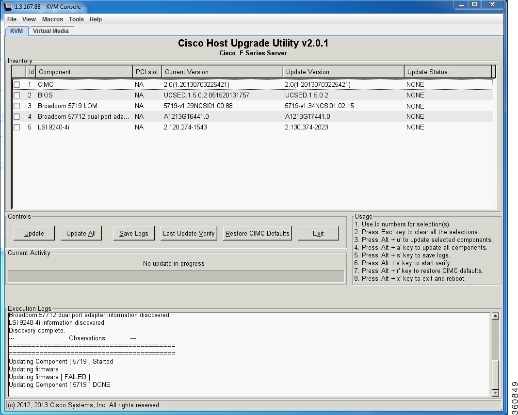 Host Upgrade Utility User Guide For Cisco Ucs E Series Servers And The