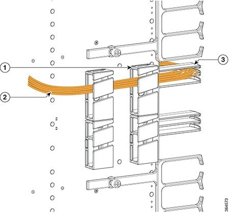 Snap-on plastic fiber/cable routing guides