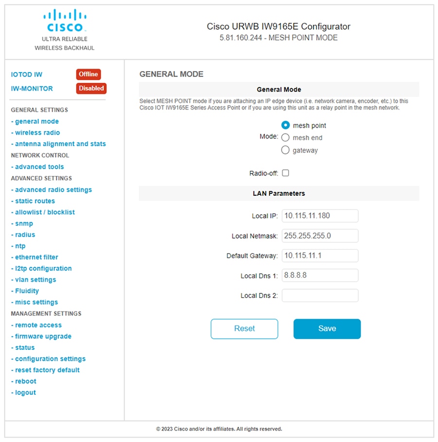 Cisco Ultra-Reliable Wireless Backhaul for Catalyst IW Access Points ...