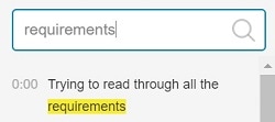 View, search, and edit Webex recording transcripts