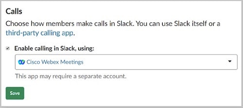 Install and Set Up Cisco Webex Meetings for Slack