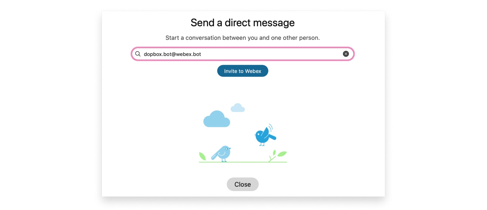 Create workflows for bots in Webex App Hub