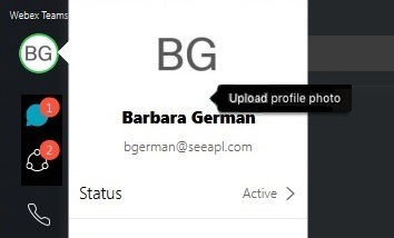 Webex Teams | Add Your Profile Picture