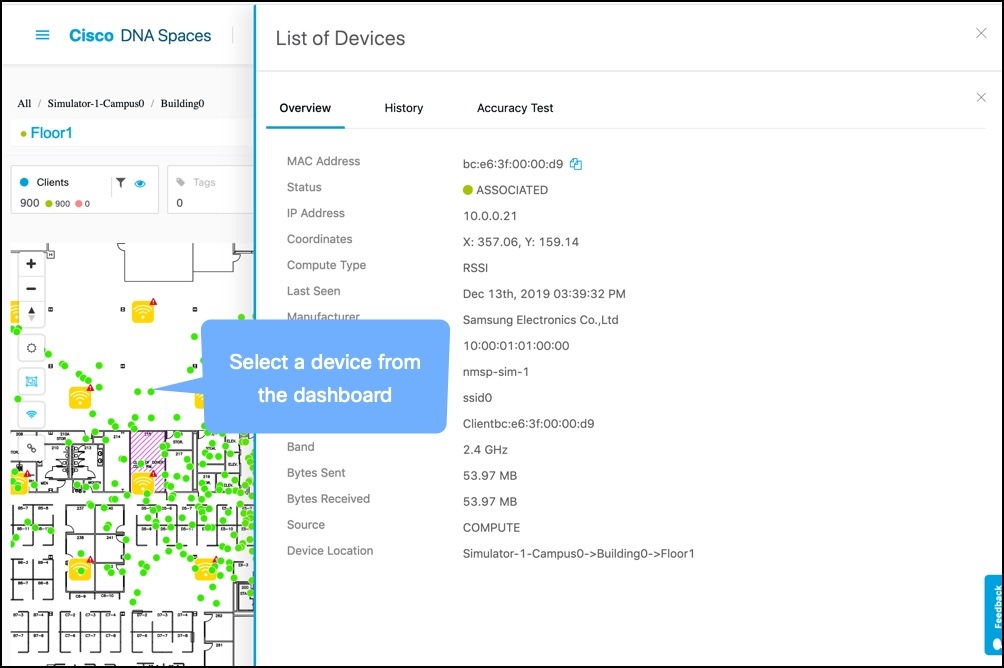 Cisco Spaces Detect And Locate Configuration Guide Client History Cisco Spaces Cisco