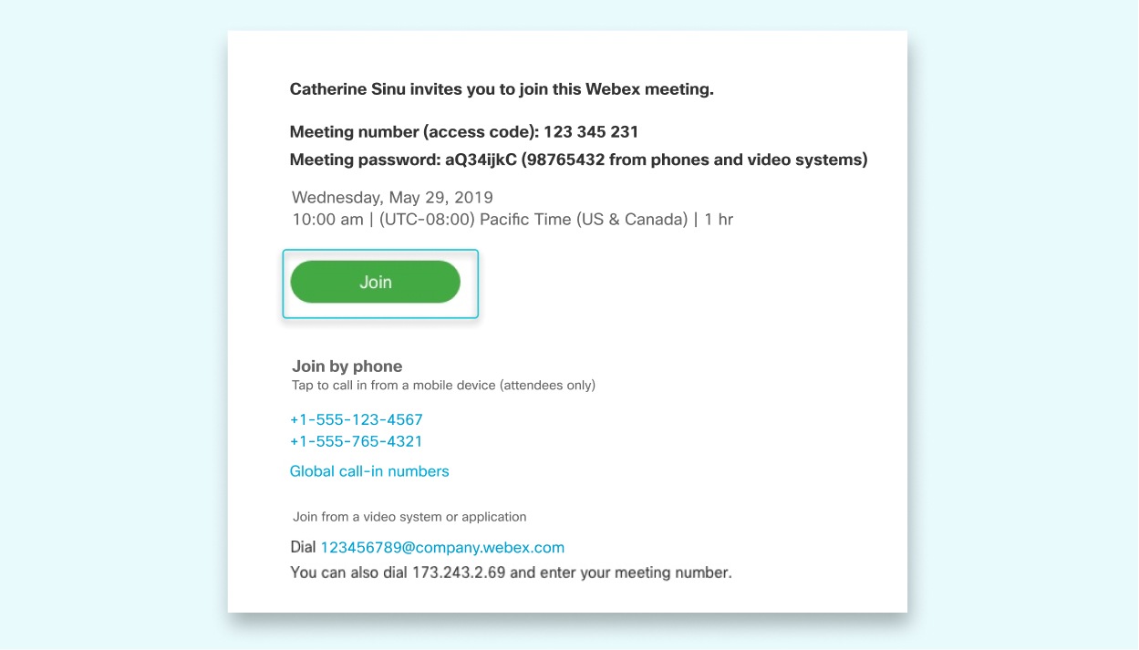 Join a Cisco Webex Meeting