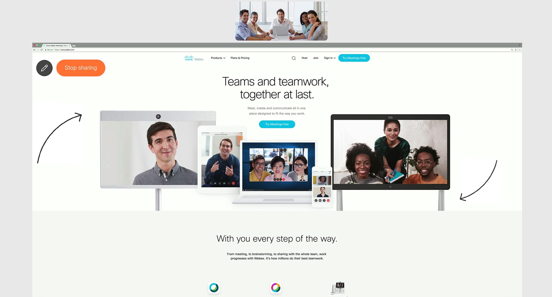 Ihre Präsentationen von Webex Boards aus in einem Anruf kommentieren