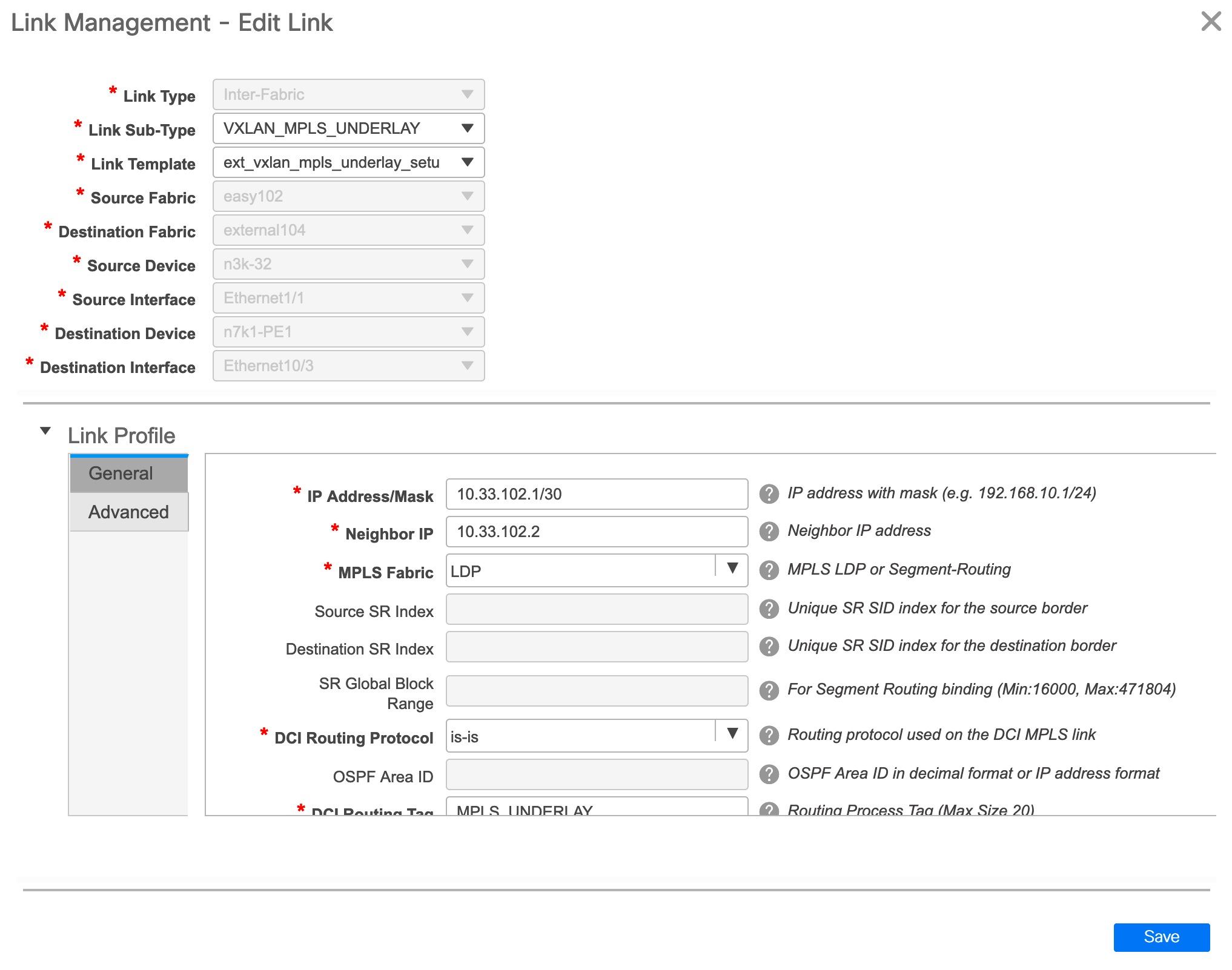 Cisco DCNM LAN Fabric Configuration Guide, Release 11.5(x) - MPLS SR ...