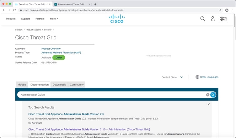 Cisco Threat Grid Appliance Administrator Guide Version 2.12 - Introduction [Cisco Secure ...