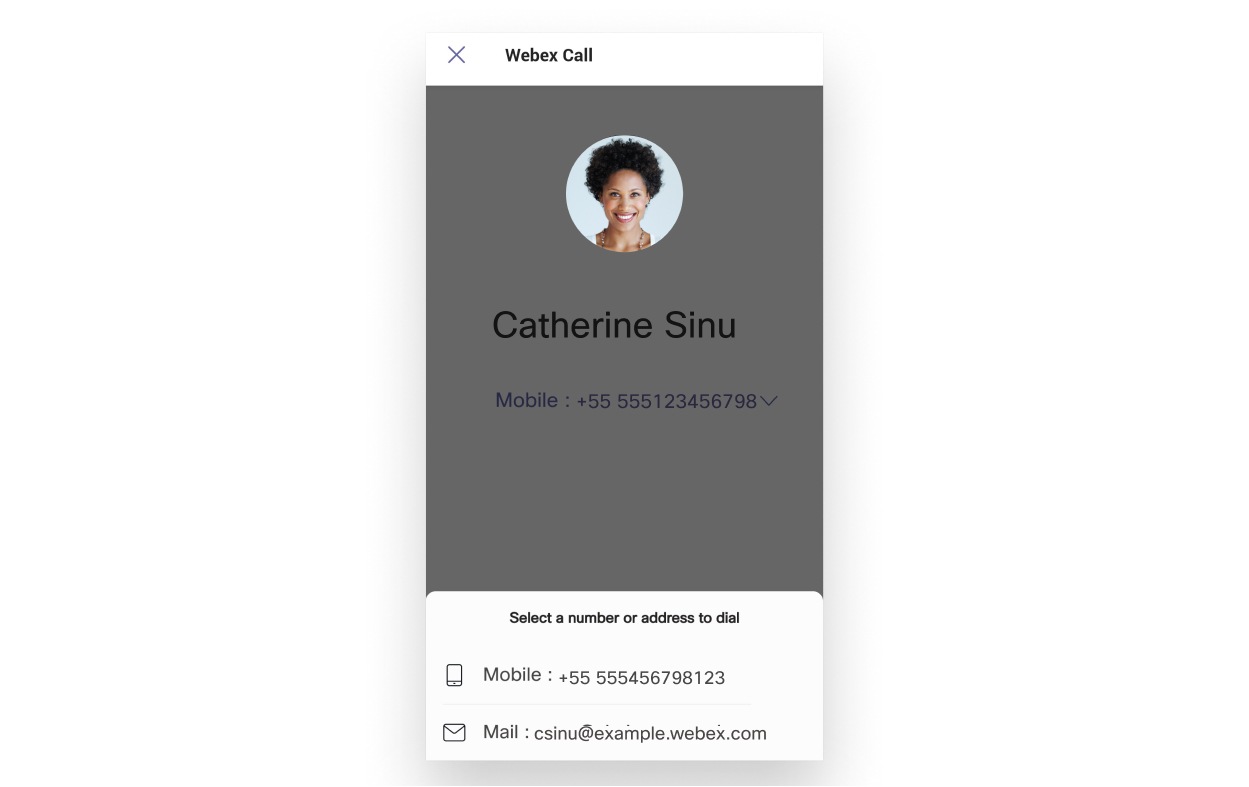 Calls - Webex Call integration with Microsoft Teams