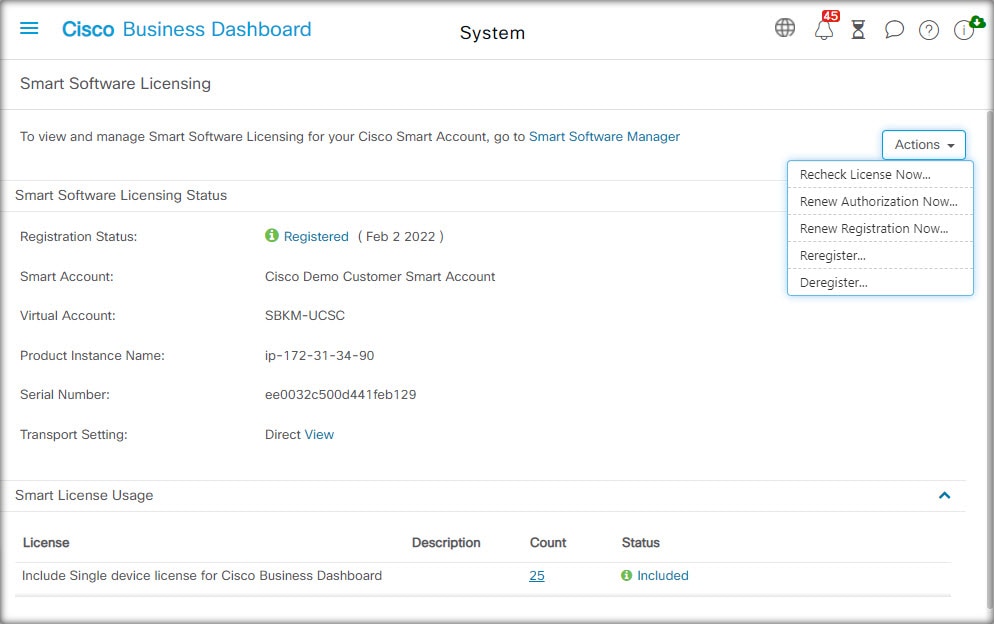 Cisco Business Dashboard und Probe, Administratorhandbuch, Version 2.5 ...