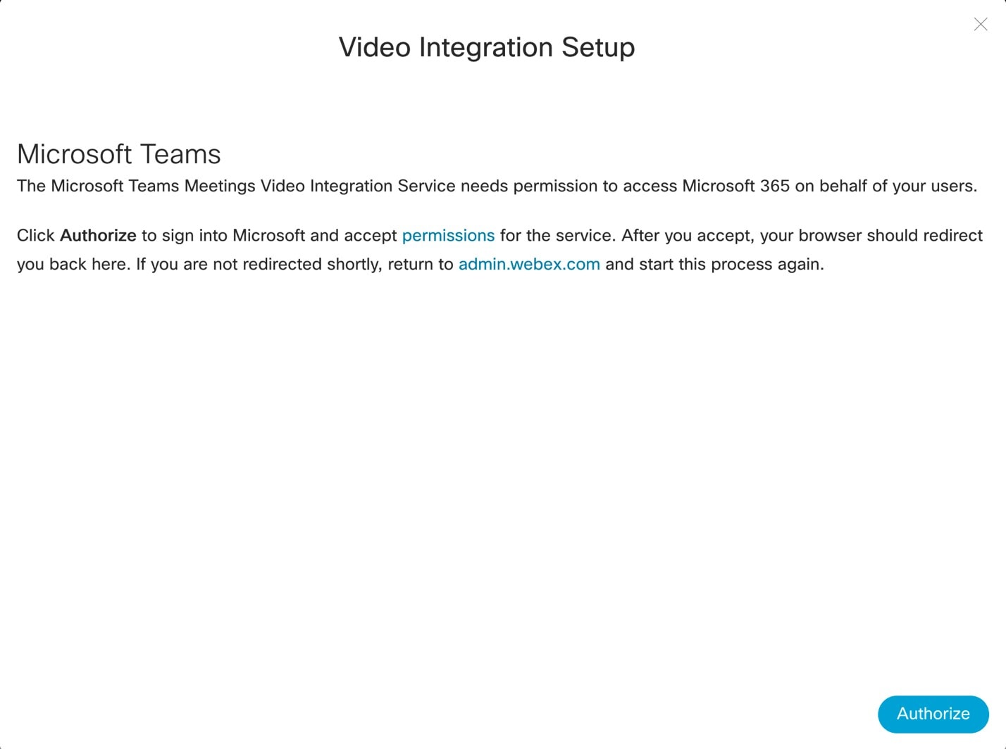 Microsoft Teams 向け Cisco Webex ビデオ統合（CVI）の展開