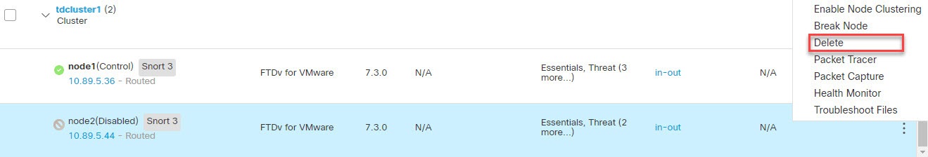Firepower Management Center Device Configuration Guide, 7.1 - Clustering for the Firepower 4100/ ...