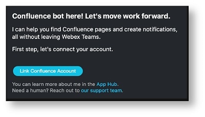 Webex - Webex | Confluence Cloud Bot