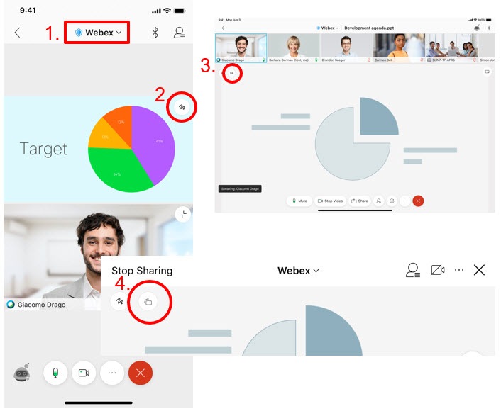 Webex Meetings mobile app (iOS) updates overview