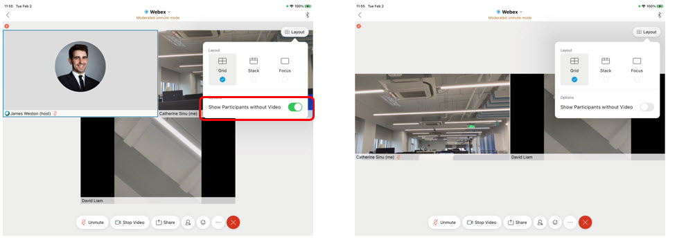 Webex Meetings mobile app (iOS) updates overview