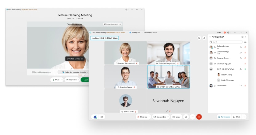 List of Features for Webex Meetings 41.3 to 41.6