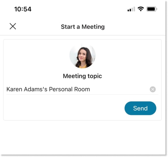 Schedule, start, and join Webex Meetings from a mobile device in ...