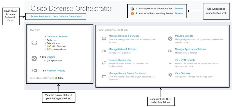 Cisco Defense Orchestrator の新機能 - 2018 の機能概要 [Cisco Defense Orchestrator] - Cisco