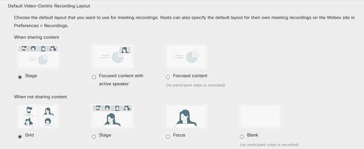 Webex - Choose the Default Screen Layout for Recordings in Webex ...