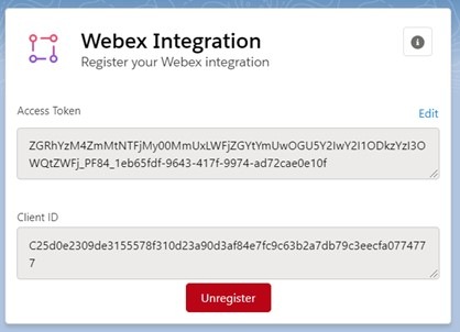 Integrate Salesforce with Webex App