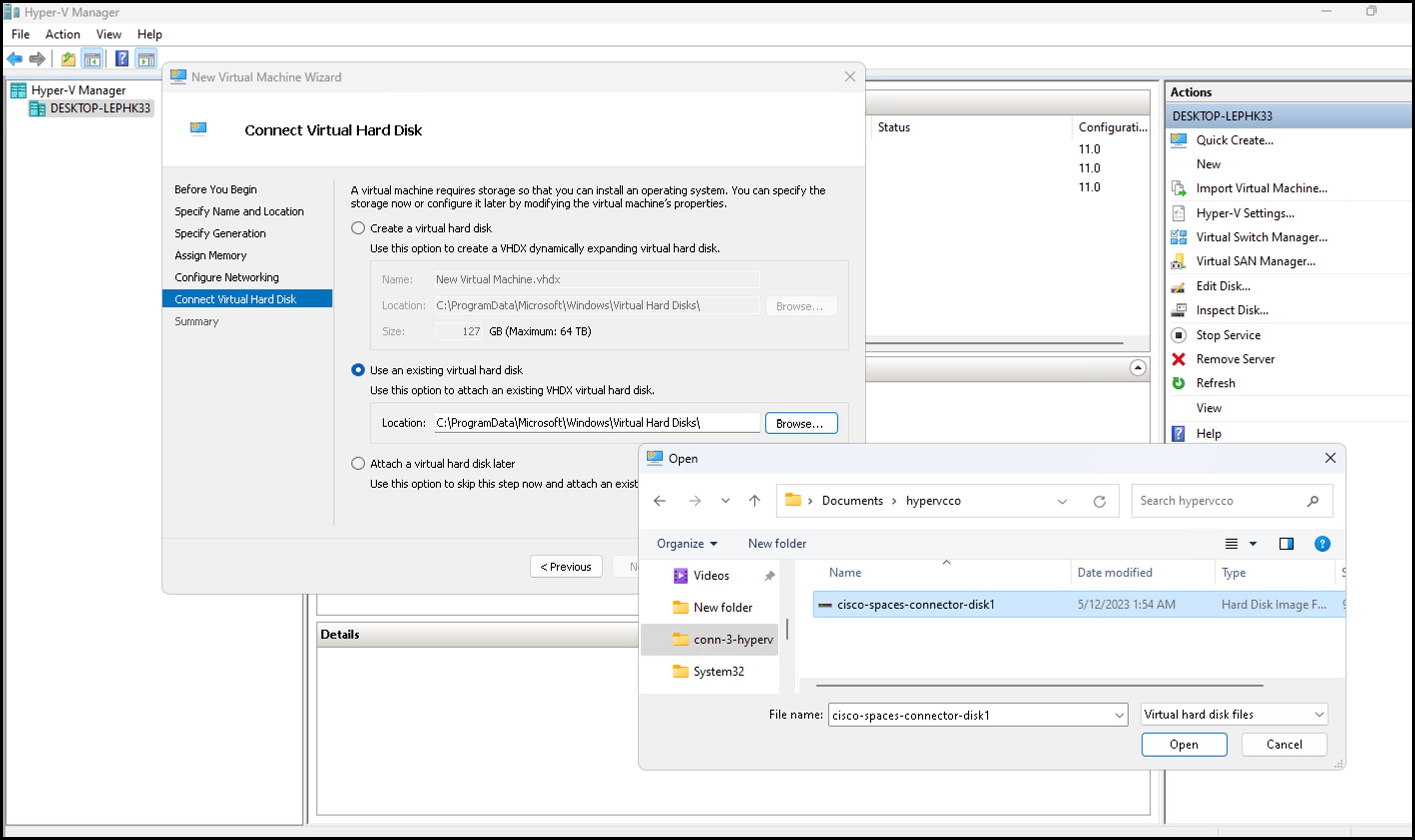 Cisco Spaces Connector 3 Configuration Guide Cisco Spaces Connector Hyper V Support Cisco