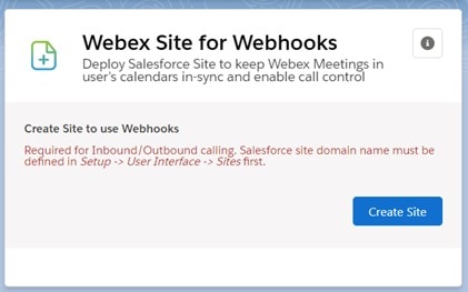 Integrate Salesforce with Webex App