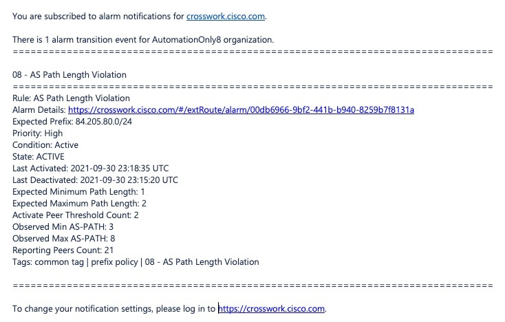 Cisco Crosswork Cloud User Guide - Configure Notification Endpoints [Cisco Crosswork Network ...