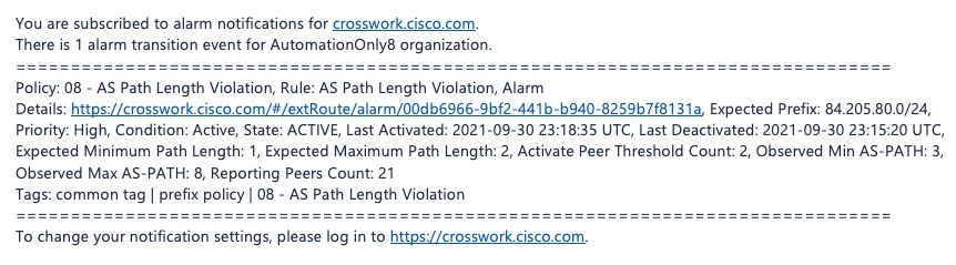 Cisco Crosswork Cloud User Guide - Configure Notification Endpoints [Cisco Crosswork Network ...