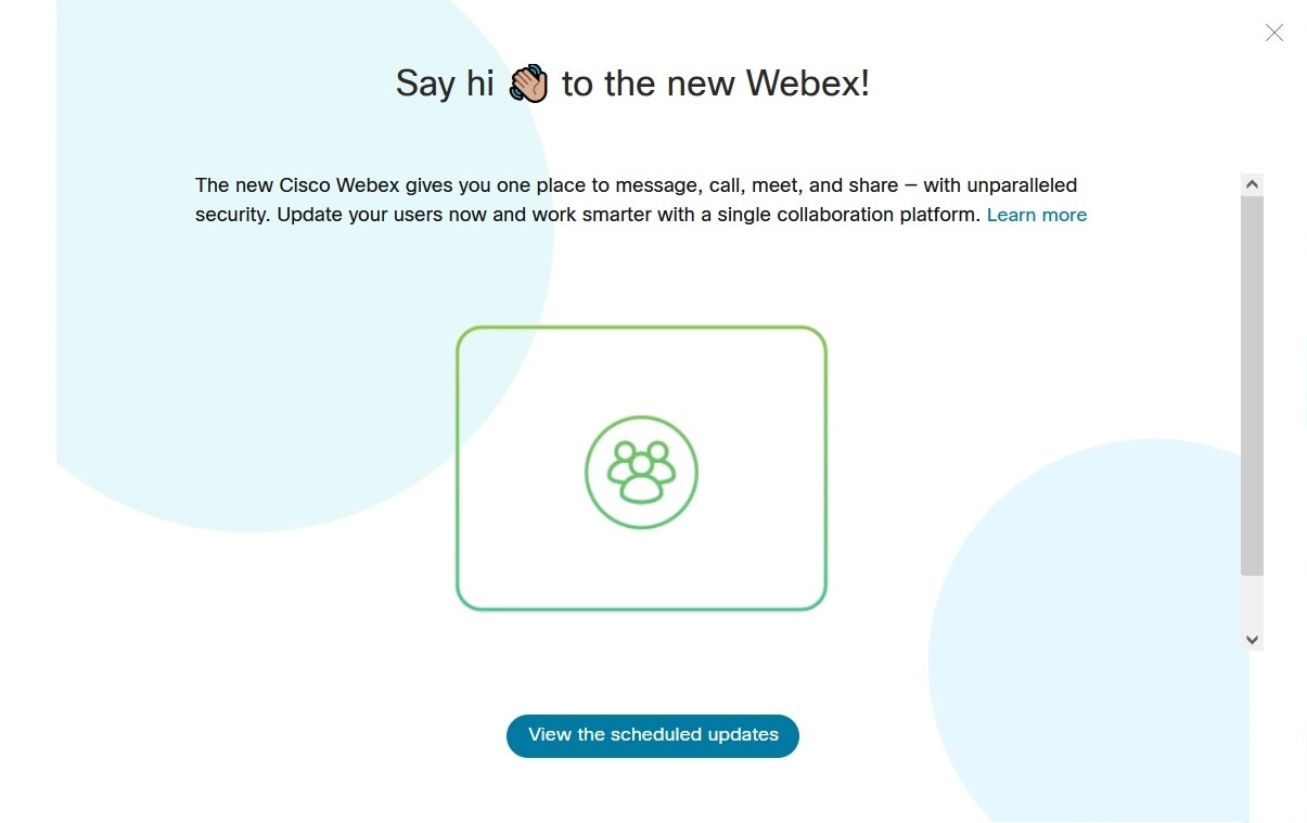 Administration - Update Webex Meetings to Webex App