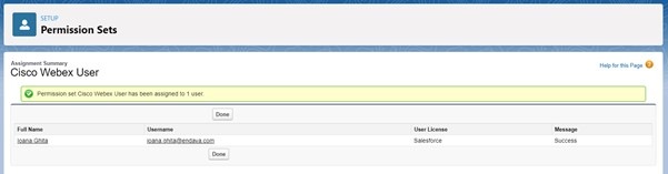 Integrate Salesforce with Webex App