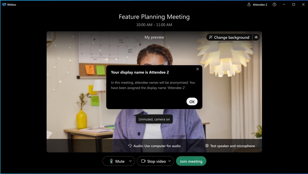 What's new for the latest channel of Webex Meetings