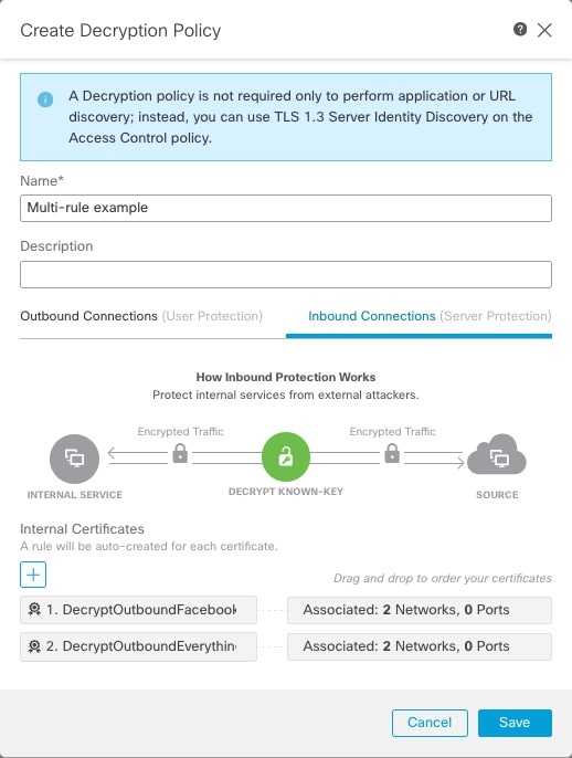 Cisco Secure Firewall Management Center Device Configuration Guide, 7.3 - Decryption Policies ...