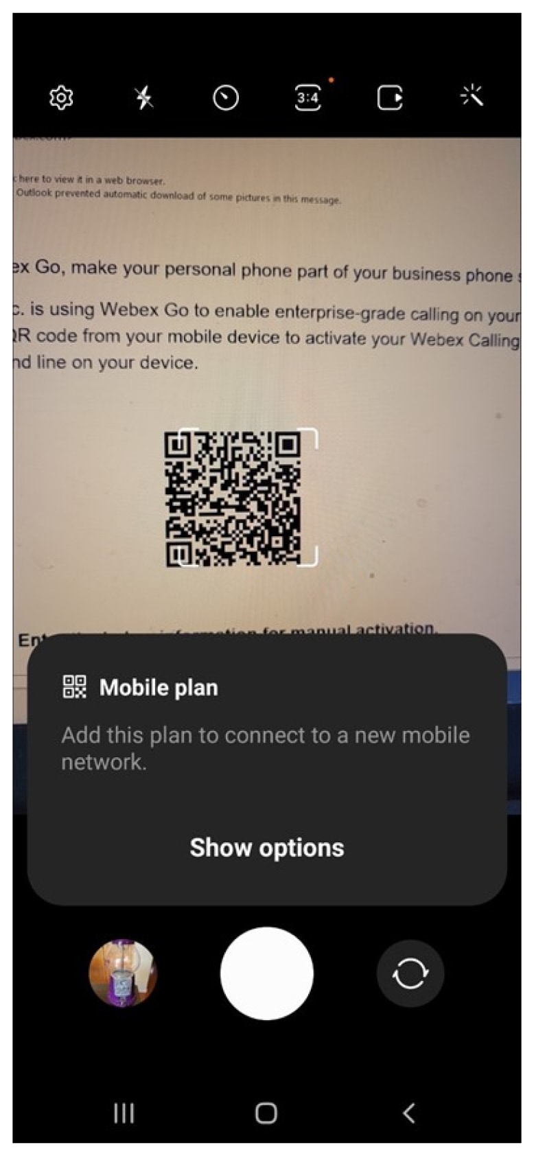 Activate Webex Go on mobile phone