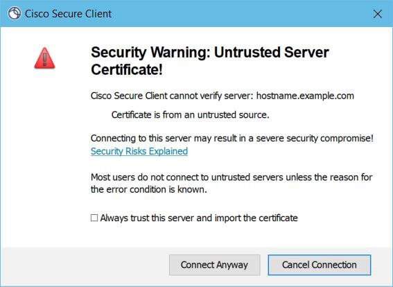 Cisco Secure Client (including AnyConnect) Administrator Guide, Release ...