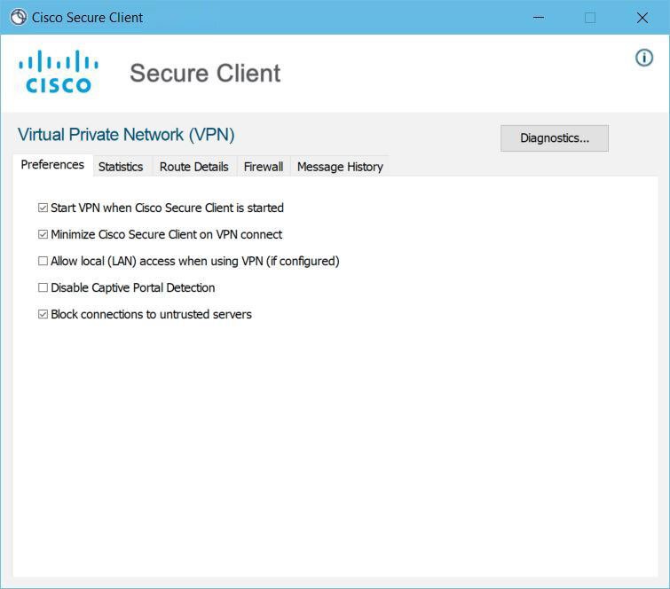 Cisco Secure Client (including AnyConnect) Administrator Guide, Release 5.1 - Configure ...