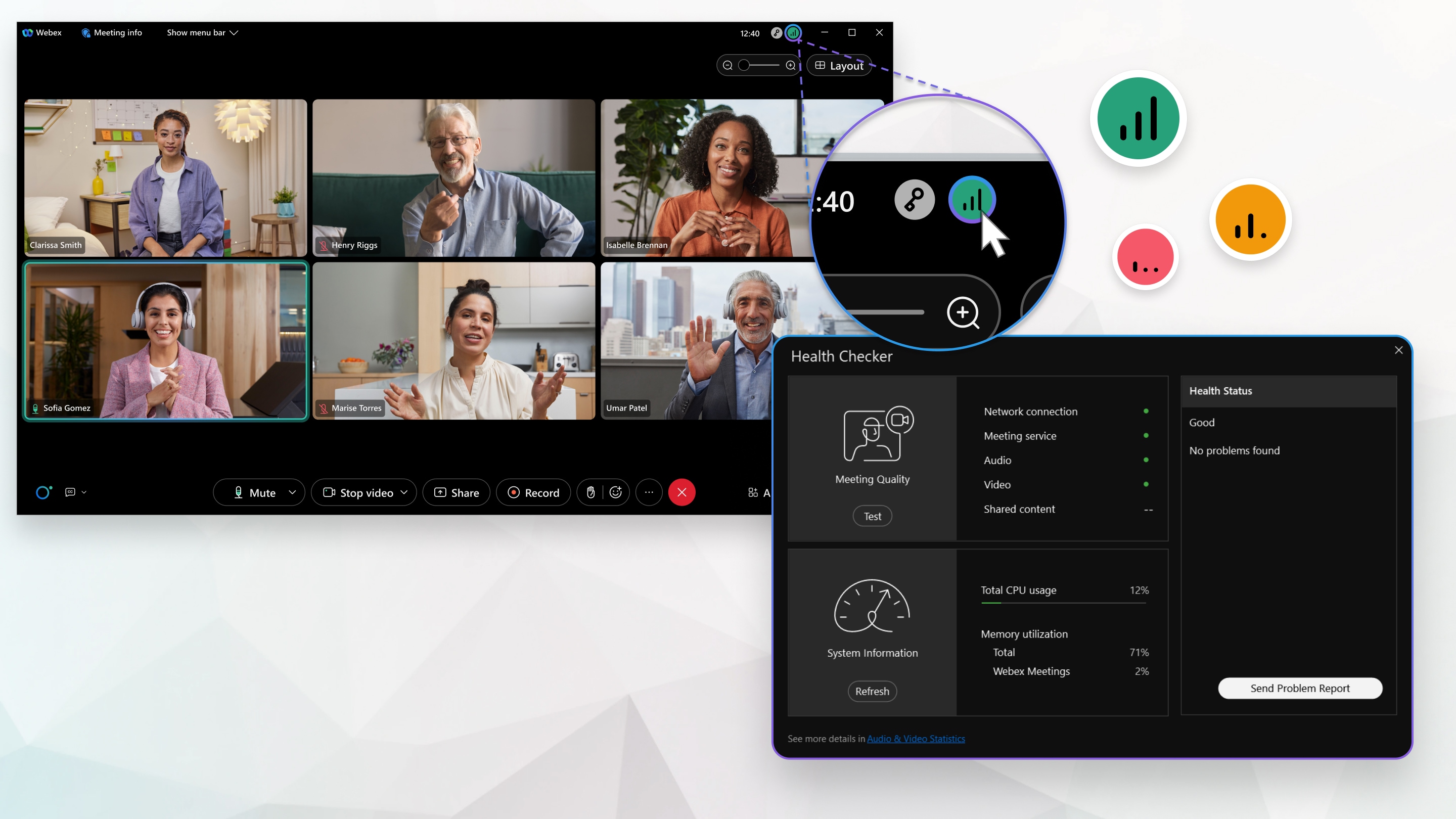Health Checker for your Webex Meetings
