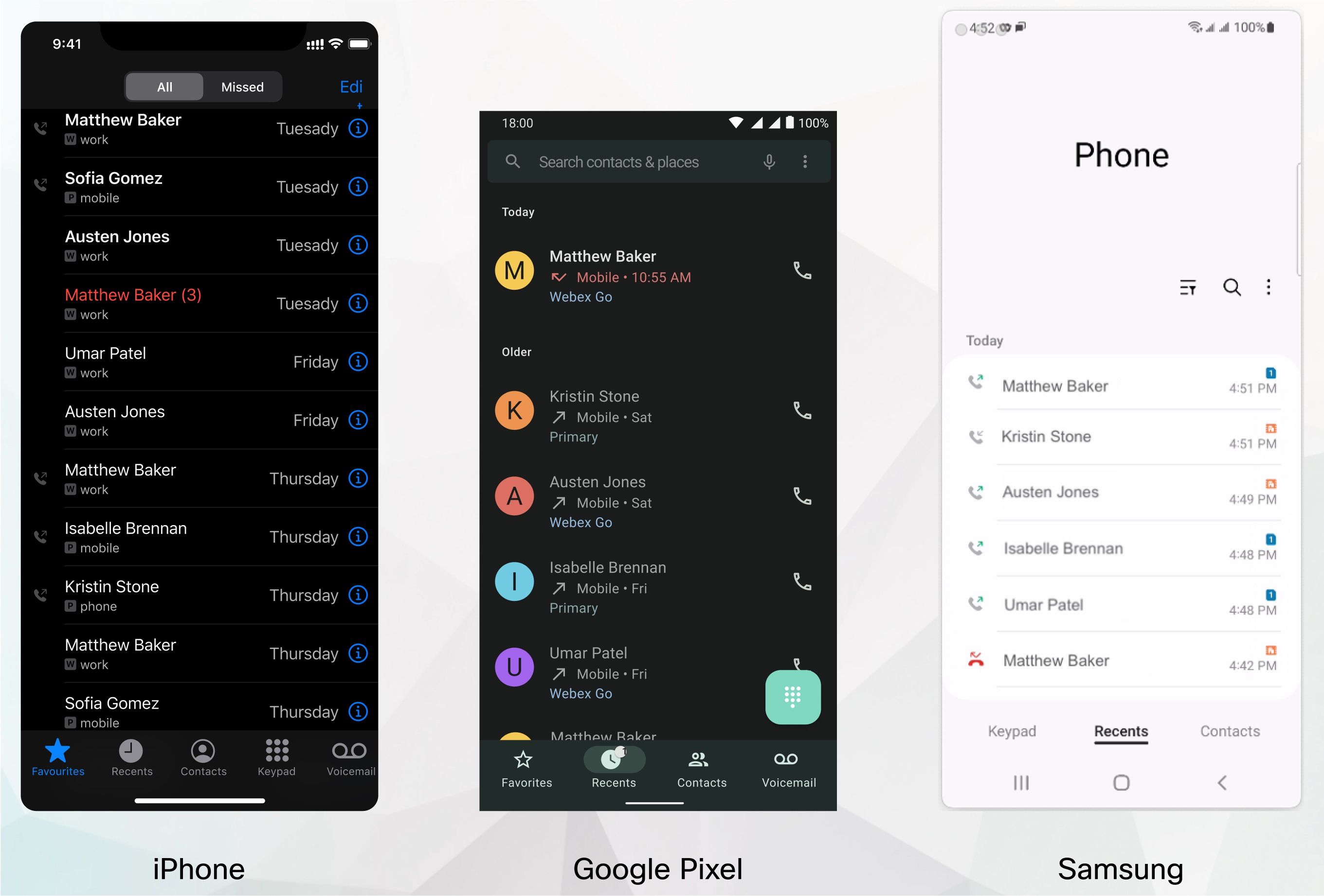 Webex を使用する モバイル端末で実行する