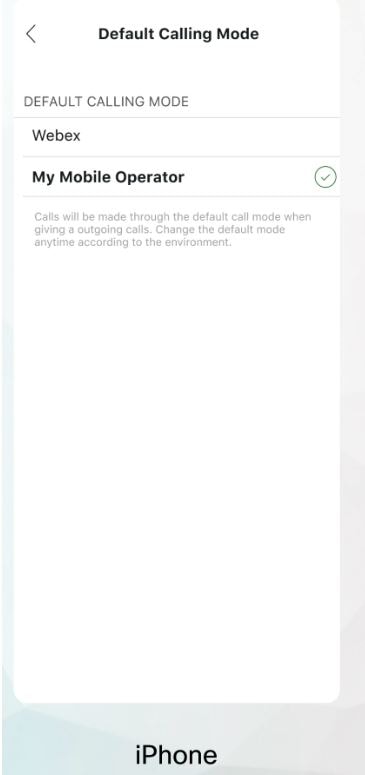 Use Webex Go on mobile phone