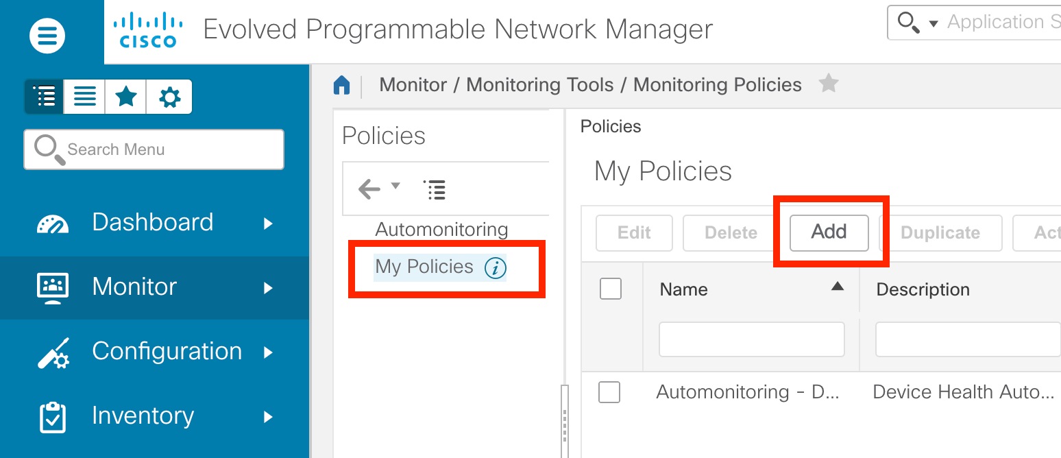 Cisco Evolved Programmable Network Manager 7 1 User And Administrator Guide Monitor Device And