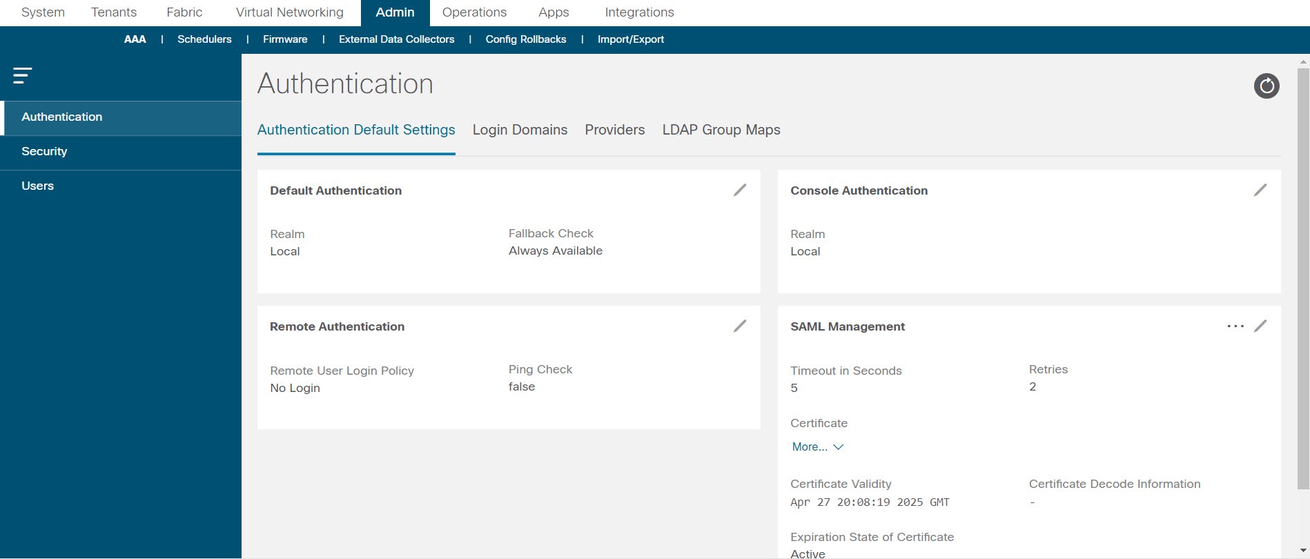 Cisco APIC Security Configuration Guide, Release 6.1(x) - Access, Authentication, and Accounting ...
