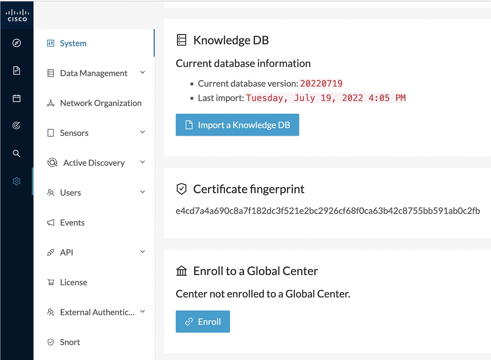 Cisco Cyber Vision GUI Administration Guide, Release 4.3.0 - System ...
