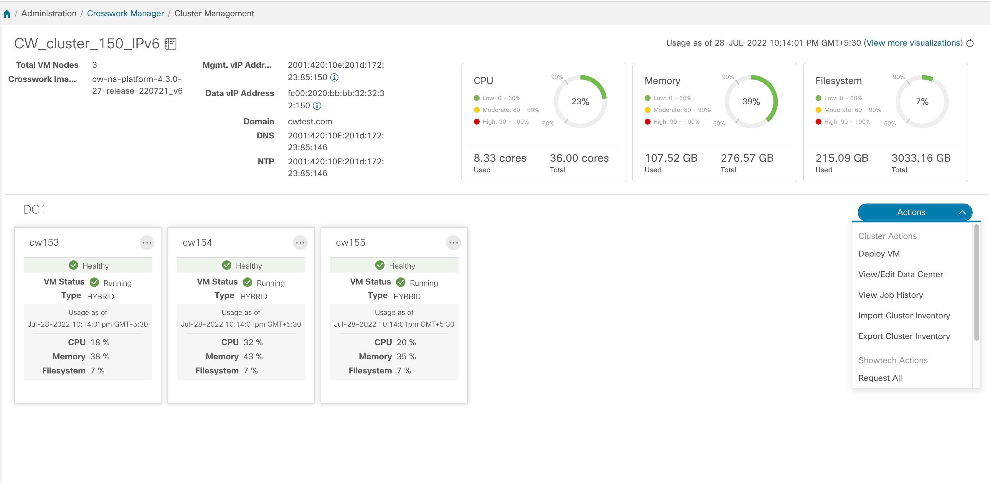 Cisco Crosswork Network Controller 5.0 Administration Guide - Manage the Crosswork Cluster ...