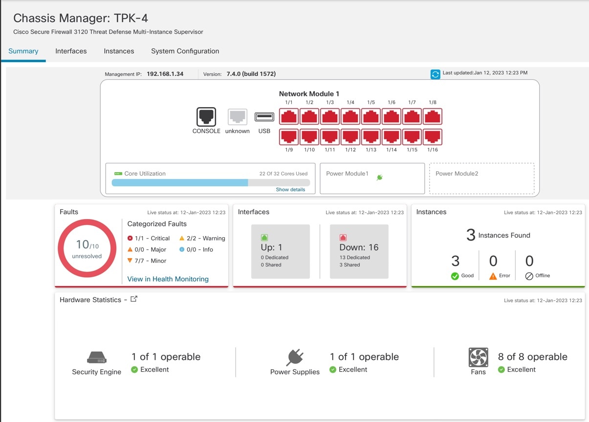 Cisco Secure Firewall Management Center Device Configuration Guide 74 Multi Instance Mode