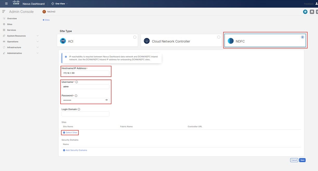 Multi-Fabric Orchestration With NDFC and NDO - Setting Up the Multi ...