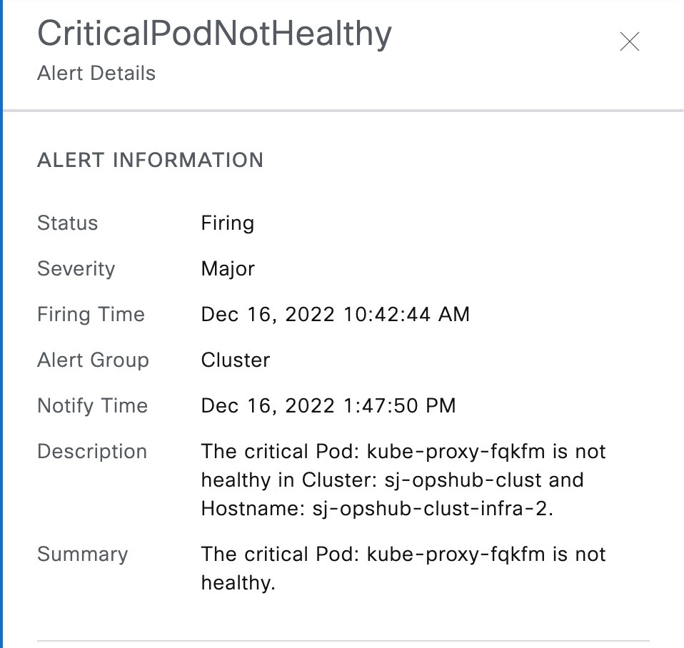 Cisco Operations Hub User Guide, Release 23.3 - Monitoring Operations Hub [Cisco Smart PHY] - Cisco
