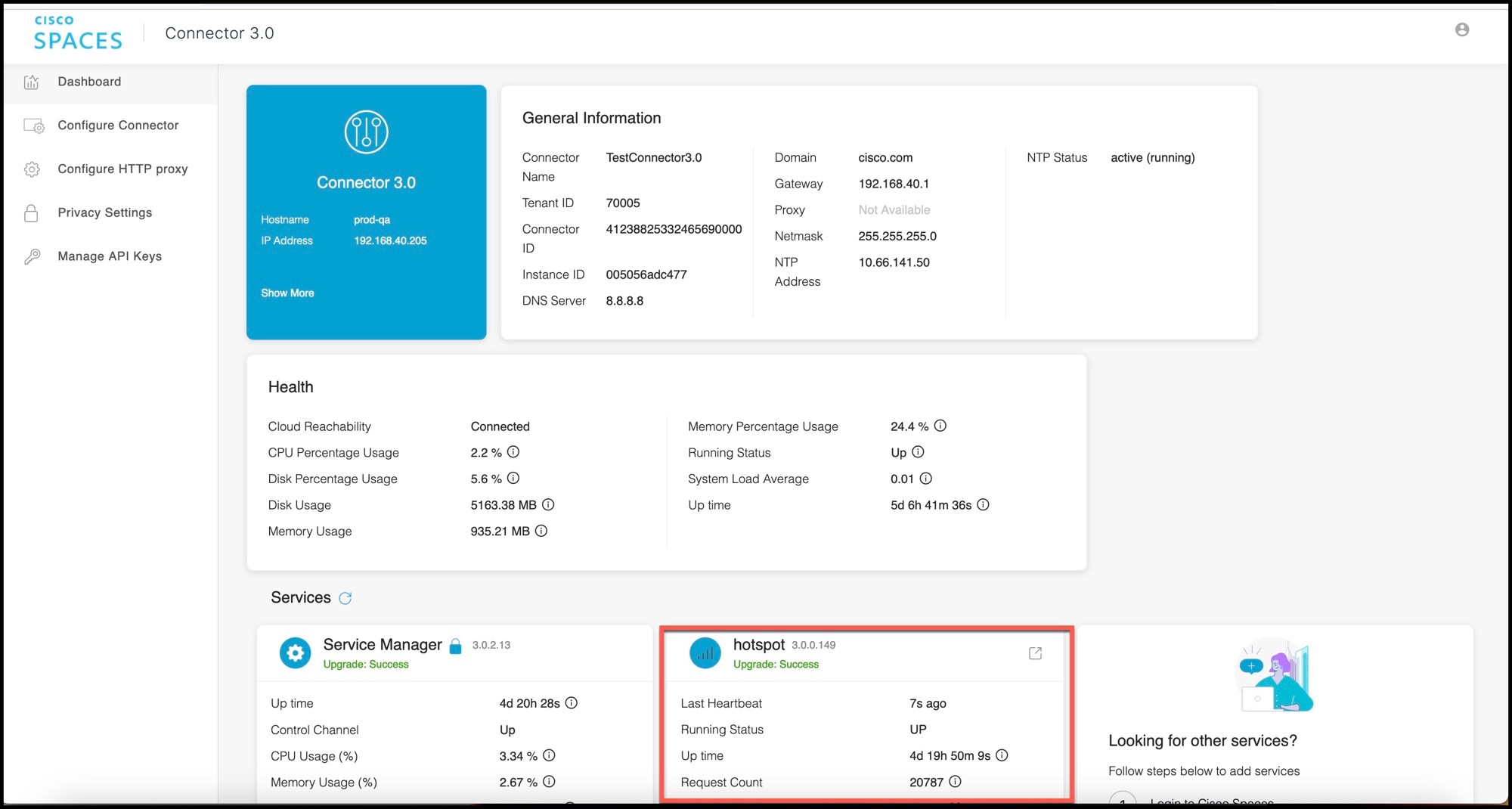 Cisco Spaces Connector 3 Configuration Guide Hotspot Service [support] Cisco