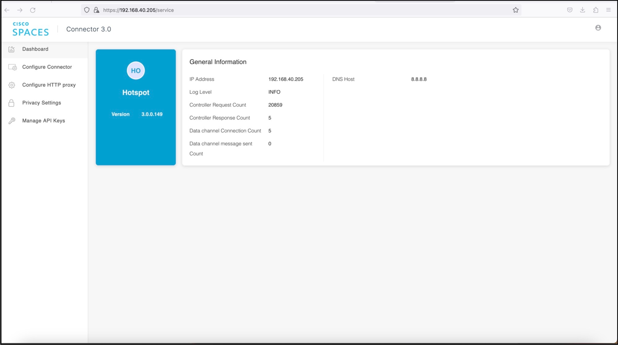 Cisco Spaces Connector 3 Configuration Guide Hotspot Service [support] Cisco